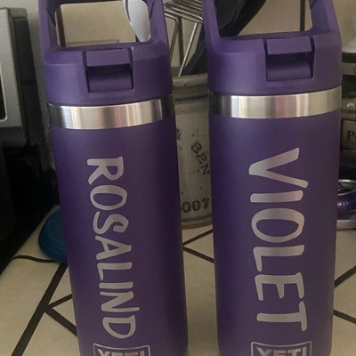 Personalized Vinyl Decal for Water Bottle Monogrammed Stainless Bottle ...