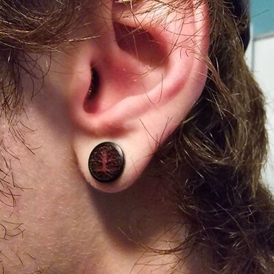 Wood Tunnel Hand Carved Lizard Sawoholz Gecko Tribal Plug Expander - Etsy