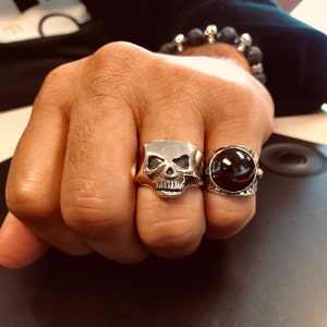 Johnny Depp Replica Ornate Skull Pirate Ring Sterling Silver ACME Brand ...