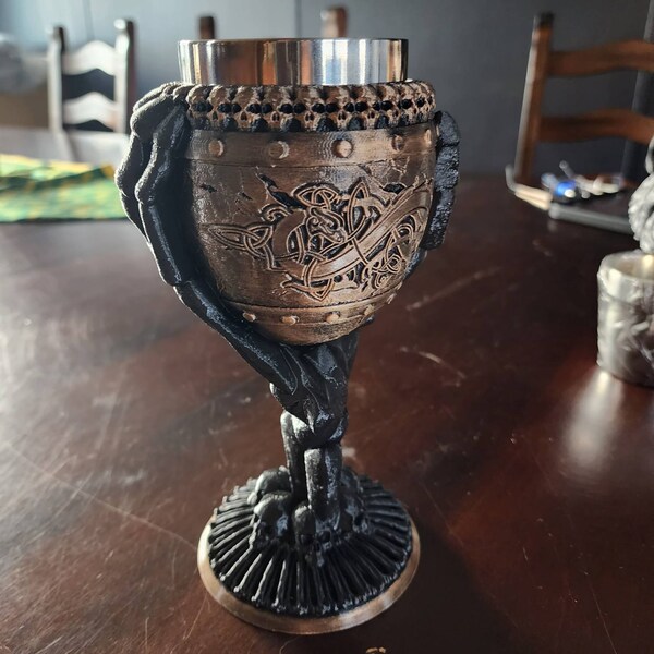 Demon Skull Planter With Horns, 3D Printed, Eco Friendly, Home and ...
