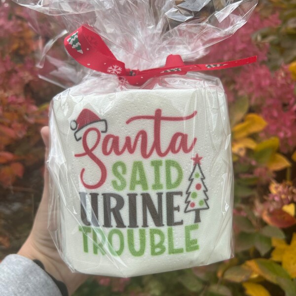 Christmas Toilet Paper and Bathroom Sign Clipart, Funny Christmas ...