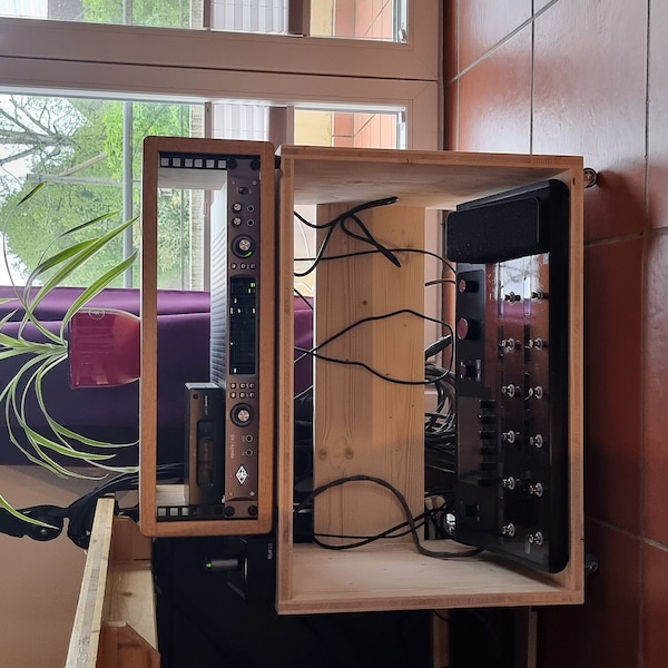 19" Studio Rack Case - Custom - Hard Wood - Oak, - 2U, 3U, 4U, 5U, 6U ...