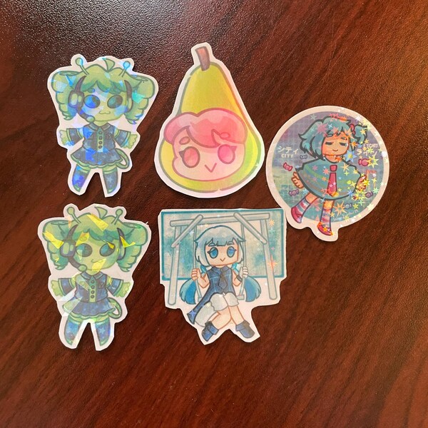 Silly Teto Holographic Stickers | Synthv/utau (2 In.) - Etsy