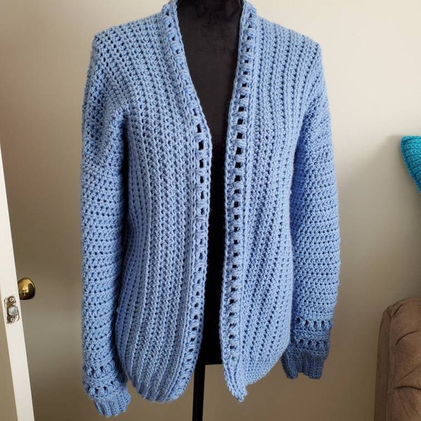 Crochet Pattern-andrea Crochet Cardigan Pattern Pdf-women Crochet ...