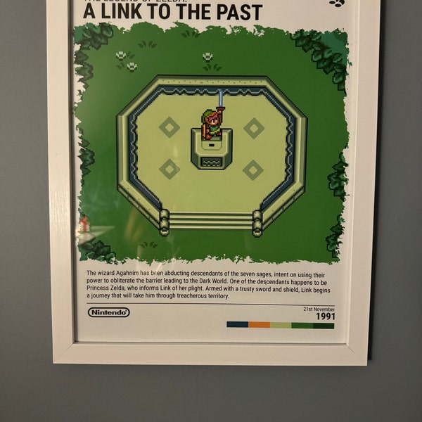 Super Mario Kart 1992 SNES Poster Video Game Art Print Gaming Gift A5 ...