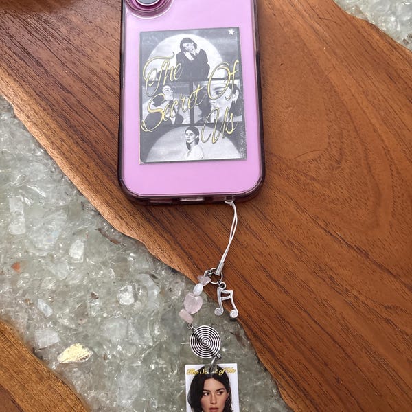 Custom Music Album Inspired Phone Charm - Customizable Handmade ...