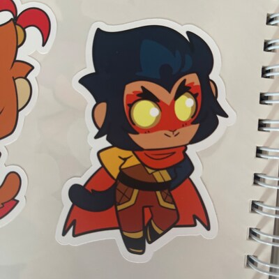 Chibi Party MK and SWK Cardboard Cutout Sticker 3 Inch Matted Sticker ...