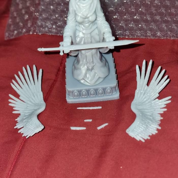 Saint Winged Battle Sister Statue Celestine | 28mm Heroic Scale Resin ...