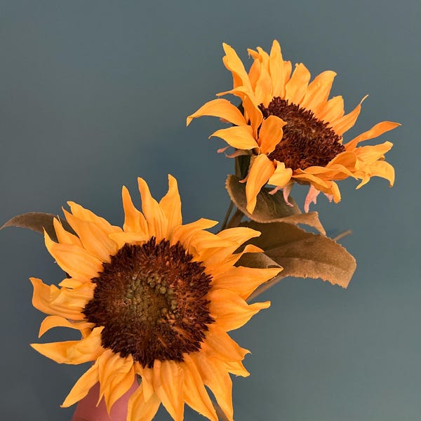 14 Gray Roses Buds, Long Stems, Bush Bouquet, Artificial Roses, Silk ...