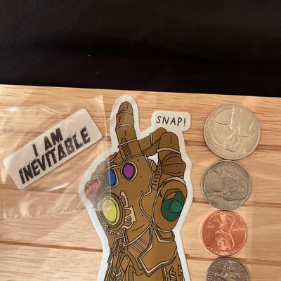 Infinity Gauntlet Sticker Thanos Sticker, Marvel Sticker, Waterproof ...