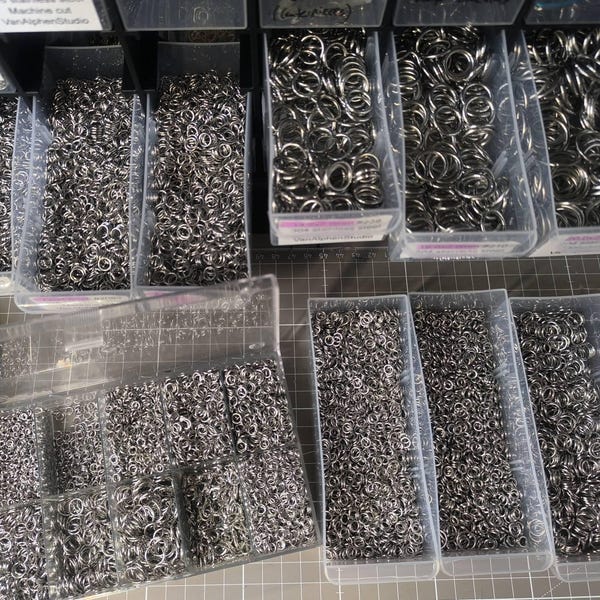 11.0x1.2mm, Stainless Steel Jump Rings, Machine Cut, Chainmaille Rings ...