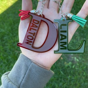 Kids Backpack Tag With Tassel, Personalized Custom Name Tag, Kids ...