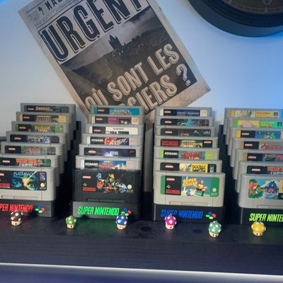 SNES Super Nintendo Display Game Stand - Etsy