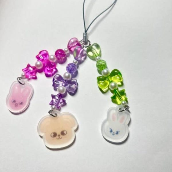 Stray Kids Phone Strap Stray Kids Phone Charm Skz Phone Strap Beaded ...