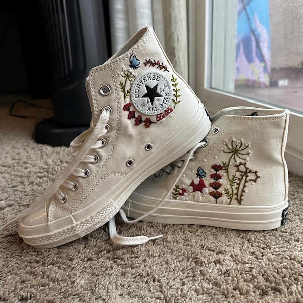 Customized Converse Embroidered Shoes Converse Chuck Taylor 1970s ...
