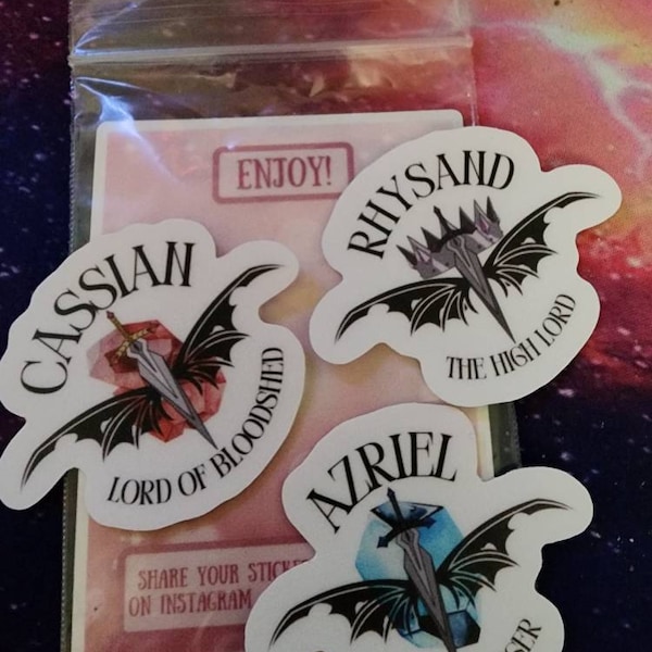 ACOTAR - Rhysand Sticker - OFFICIALLY LICENSED - Etsy