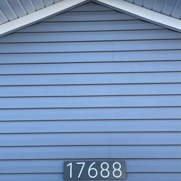 Custom Modern Address Sign, Vertical and Horizontal House Numbers - Etsy