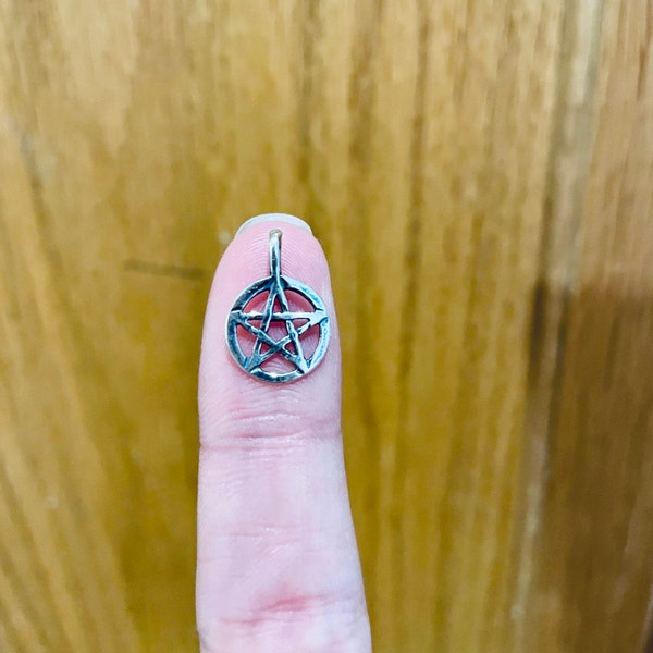 Sterling Silver Little Pentagram, Pentacle - VERY SMALL, Lightweight ...
