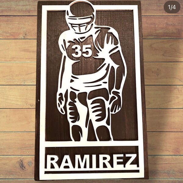 Personalized Football Sports Sign SVG ,football Sign 6 Designs SVG File ...