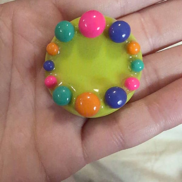 Custom Polymer Clay Worry Stone: Textured Sensory Fidget Toy for ...