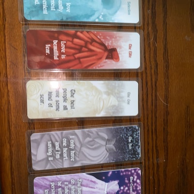 The Selection Series Quote Bookmarks - Etsy