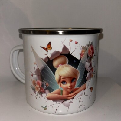 Classic Tinker Bell Mug 11oz, 3D Classic Cartoons Coffee Mug ...