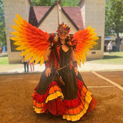 Wings of Fire, Red Wings for Cosplay Costume, Phoenix Cosplay, Flame ...