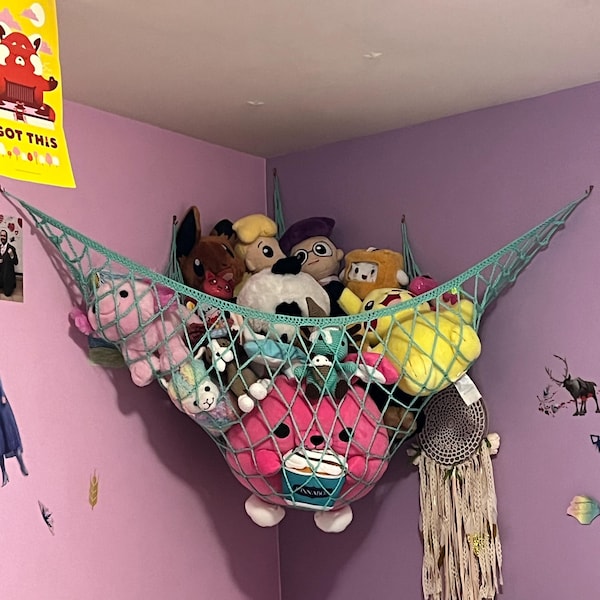 CROCHET PATTERN: Extra Large Stuffed Animal Squishmallow Corner Hammock ...