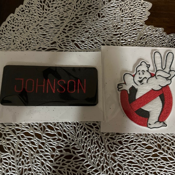 Ghostbusters 2 GB2 Name Patch Custom Iron on Patch or Hook & Loop Name ...