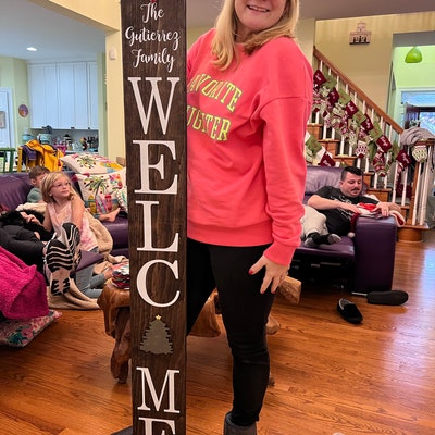 WELCOME Sign With Interchangeable Designs / Personalized WELCOME Sign ...