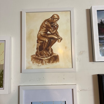 Coffee Art, Starry Night, Painted Using Only Coffee, Stars, Van Gogh ...
