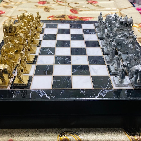 Metal Christian Vitican Chess Set - Church Knight Chess | Personalized ...