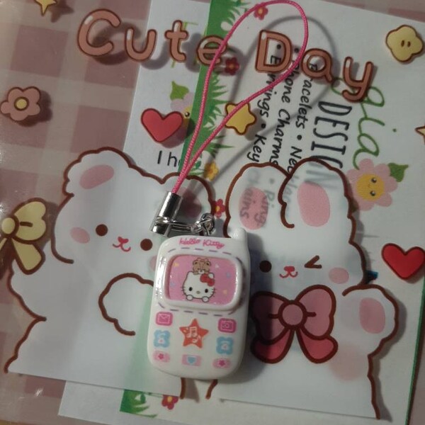 Kawaii Animal Phone Charm: Cute Bunny Cellphone Strap - Etsy