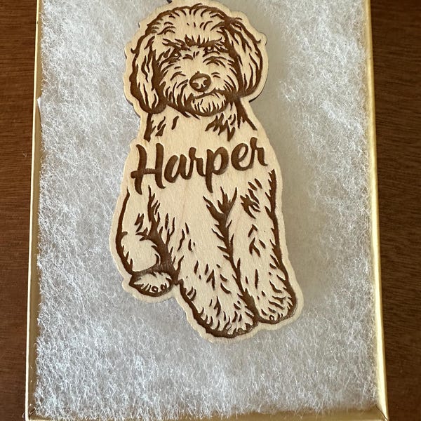 15" Doodle Dog Serving Board - Dog Mom Charcuterie Board - Adorable ...