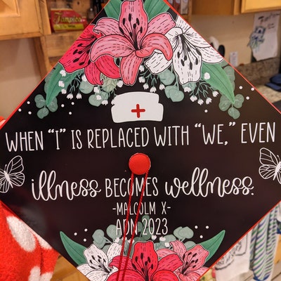 Custom social Worker Graduation Cap Topper, Social Work Graduation Cap ...