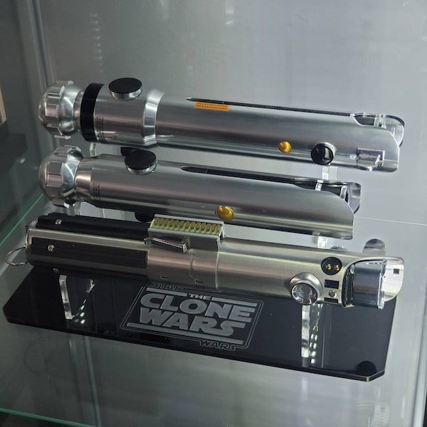Low-profile Acrylic Display Case for Single Tier Lightsaber Stand ...