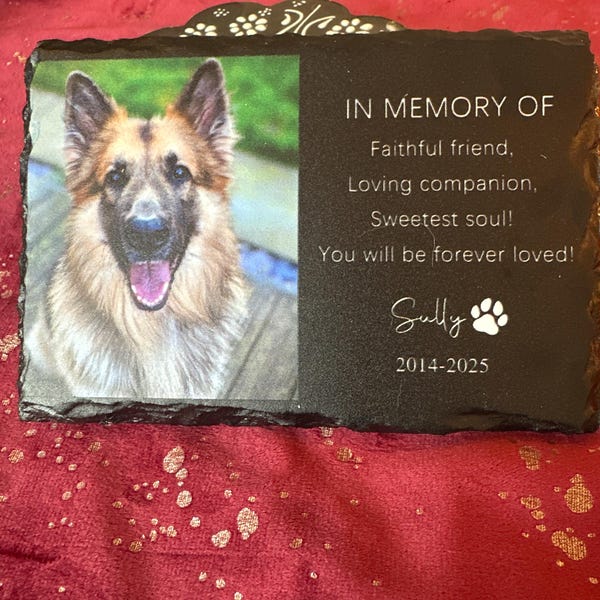 Custom Dog Memorial, Pet Memorial Gift, Dog Breed Memorial, Gift for ...