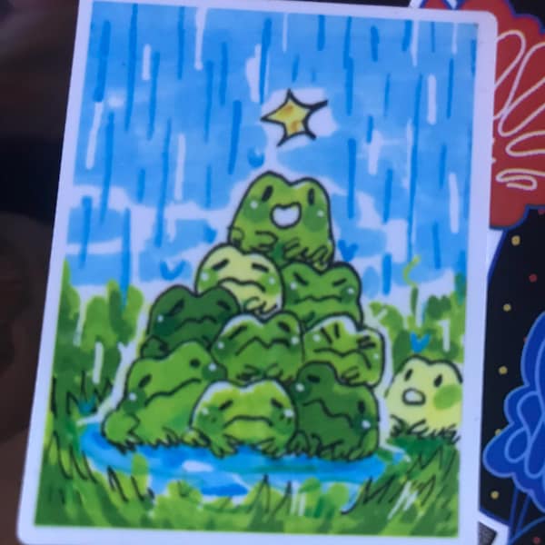 Tiny Frog Art Waterproof Sticker Set V2! - Etsy