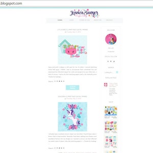 Responsive Premade Blogger Template Minimalist Design Simple White Blog ...