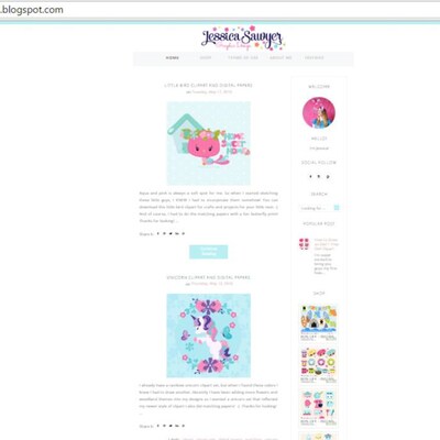Responsive Premade Blogger Template Minimalist Design Simple White Blog ...