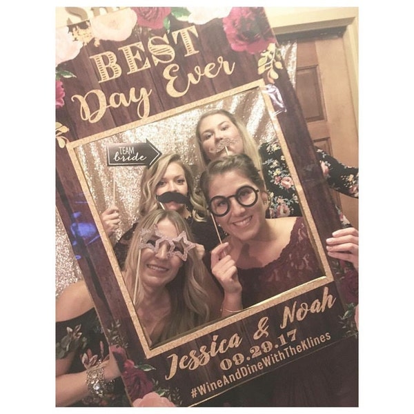 Photo Booth Props Wedding, Wedding Photo Booth Frame, Photo Booth Props ...