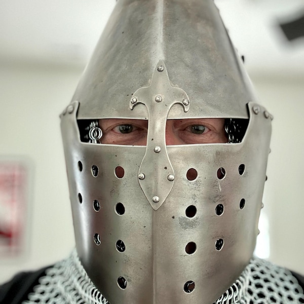 Hand Forged SCA Lion Head Shoulder Spaulder Pauldron Roman Gladiator ...