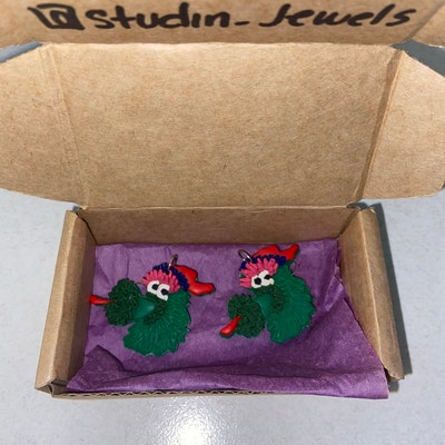 Wednesday Addam Clay Dangle Earrings - Etsy