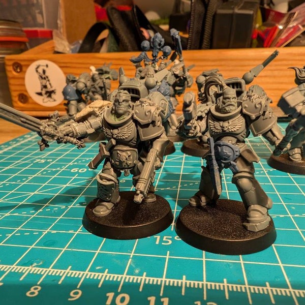 Space Knight Heads Conversion Bits for 28mm Scale Sci-fi Marines - Etsy