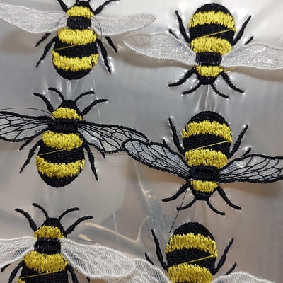 Bee Brooch FSL Machine Embroidery Design Digital Embroidery Pattern ...