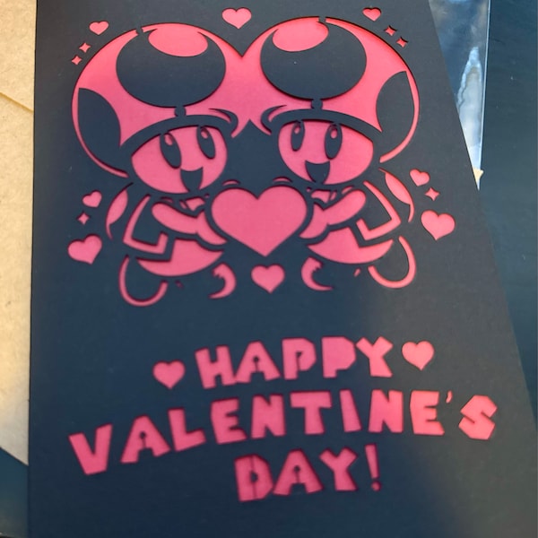 The Legend of Zelda - Link and Zelda Inspired Valentine's Paper Cutout ...