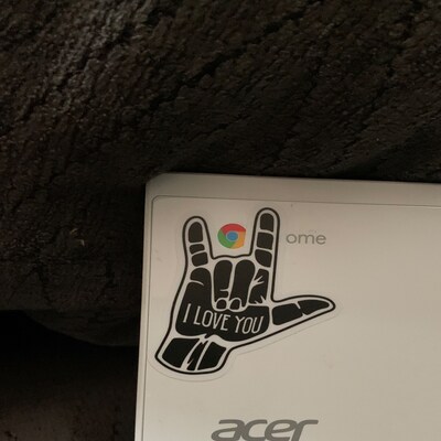 I Love You ASL Vinyl Sticker Sign Language Decal, ASL Decal, Love ...