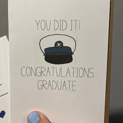 Naval Academy Graduation Card Military Navy You Did It Congrats ...