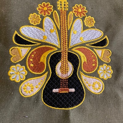 Machine Embroidery Design Musical Instrument Collection 01 - Etsy