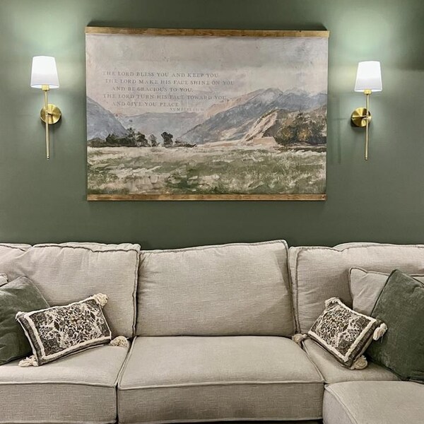 Great is Your Faithfulness Canvas Wall Art | Large Bible Verse Wall ...